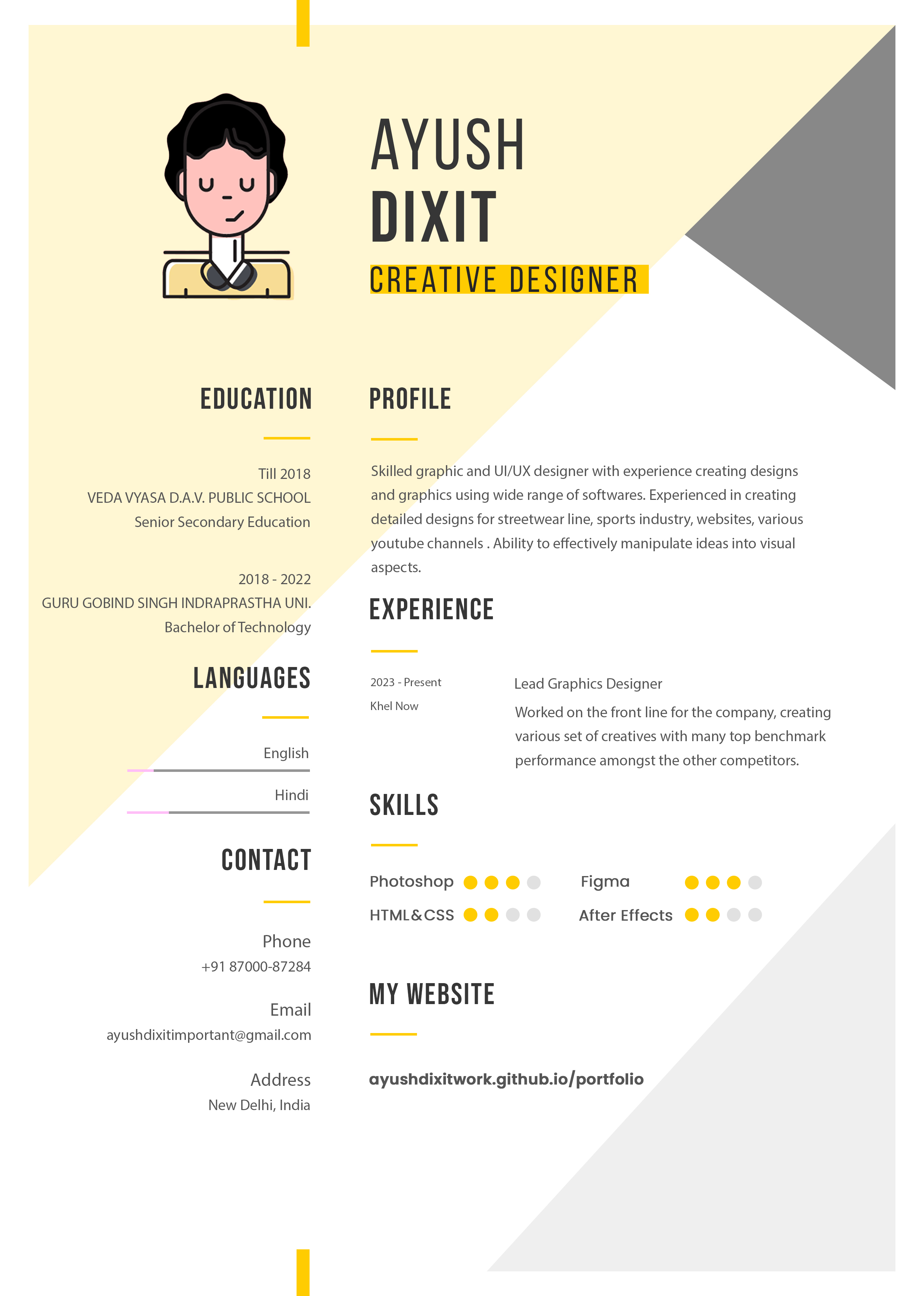 Portfolio | Ayush Dixit